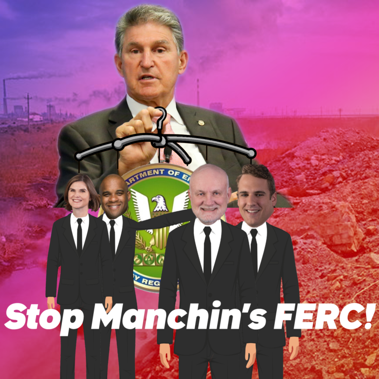 Tune in today to the fight to stop Manchin's deal, and Manchin's FERC ...